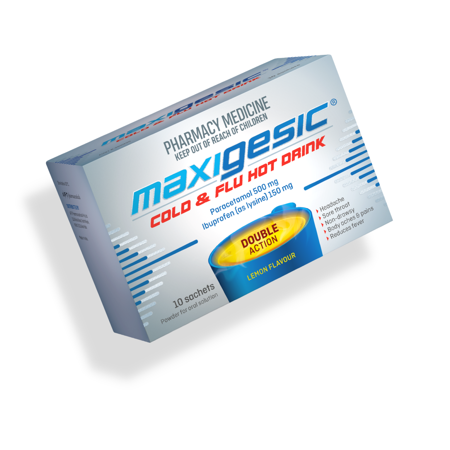 Maxigesic® Cold & Flu Hot Drink – AFT Pharmaceuticals New Zealand